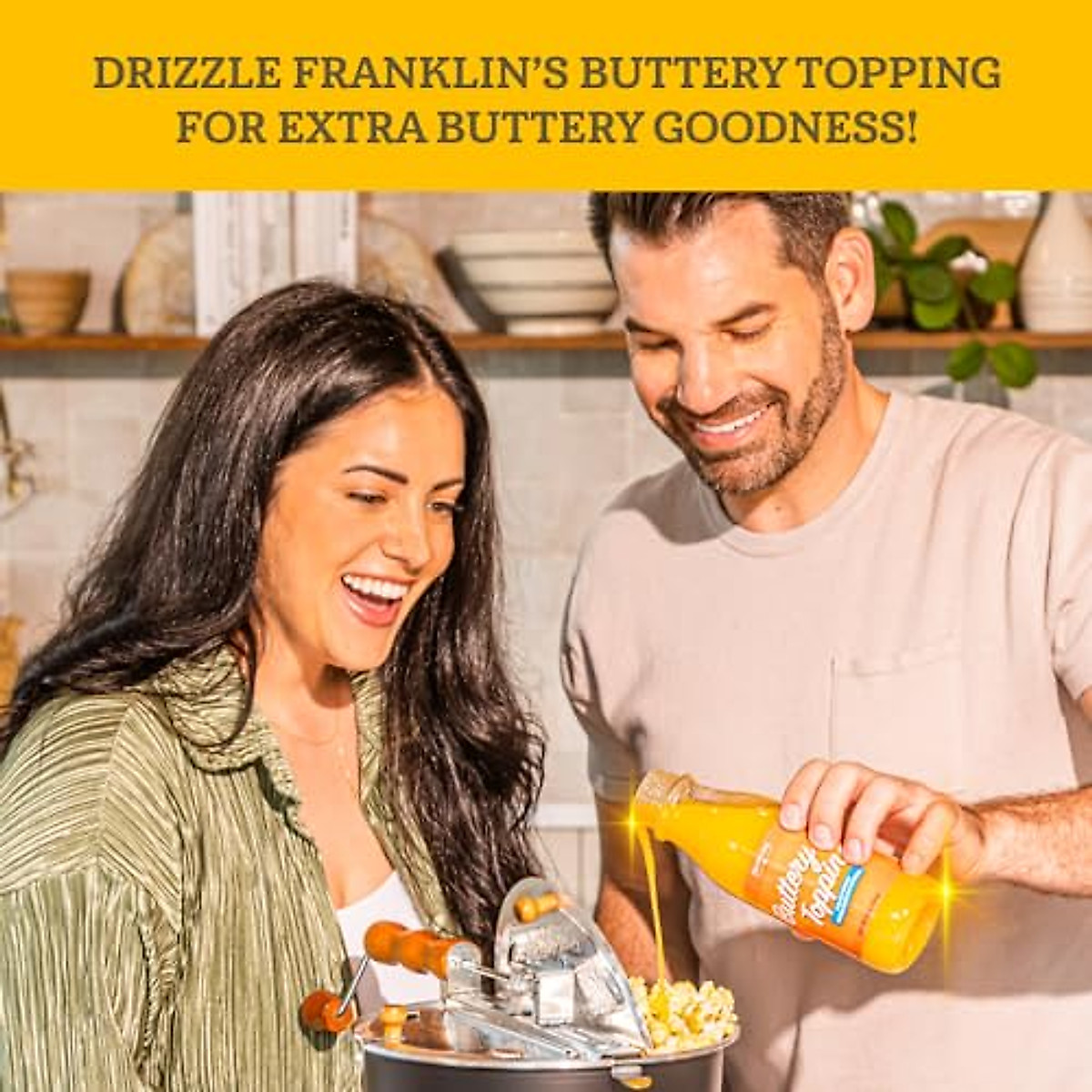 Franklin’s Gourmet Popcorn All-In-One Popcorn Packs for Popcorn Machine - 4oz Pack of 10 - Made in USA - Classic Popcorn Bags with Buttery Salt & Oil