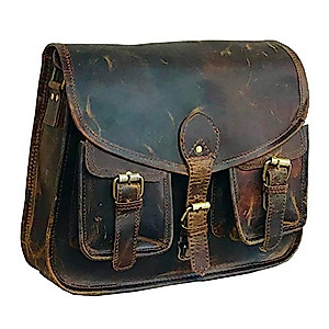 Ruzioon buffalo Leather Crossbody Purse Women Shoulder Bag Satchel Ladies Travel Purse Genuine Leather