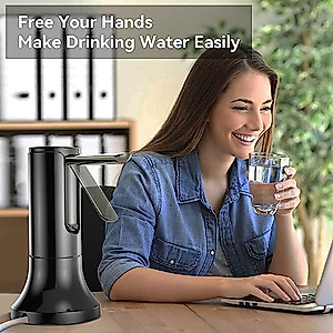 Souroyea Water Dispenser for 5 Gallon Bottle, Desktop 5 Gallon Water Dispenser with Detachable Base, Water Cooler Dispenser, Water Jug Dispenser, Portable Water Dispenser for Universal 1-5 Gallons