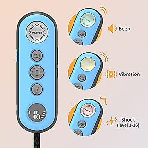 PATPET Dog Shock Collar for Dogs (10-100Lbs) - IPX7 Waterproof Rechargeable Long Control Range Training Collar with Remote for Small Medium Large Dogs