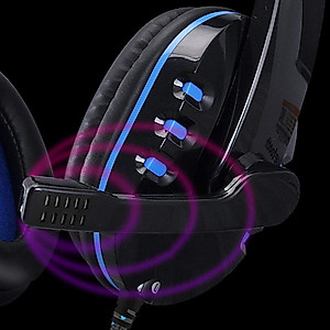 Stereo Wired Gaming Headsets with Mic For PS4