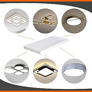 Aluminum Large Heatsink, 11.8"X5.51"X0.79" Heat Sink Radiator Circuit Board Cooling Cooler 19 Fins Heat Sinks for High Power LED Light