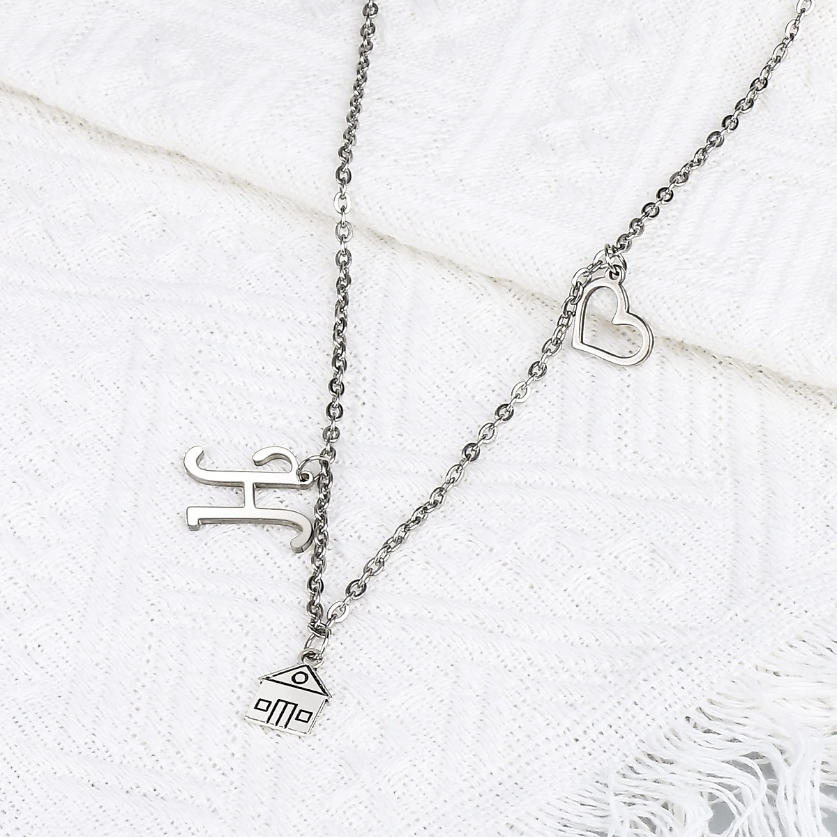 LATAMO HS House Necklace, Singer Harry Merch, Singer Home Inspired Necklace, HS Singer Fans Gifts Music Gift Album Gift Mother's Day Gift Music lover Jewelry