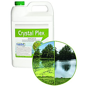 Crystal Plex - Lake and Pond Algaecide Treatment - Liquid Copper Algaecide Kills and Prevents Various Types of Algae (Planktonic, Filamentous, Chara) - 1 Gallon Treats up to 1 Acre