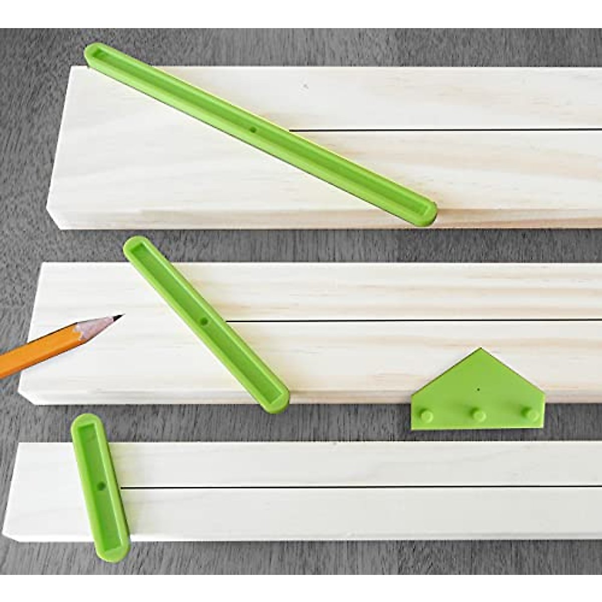EZ Center Finder | Scriber Tool for Woodworking | Find and Mark Exact Center on Any Size Board | 4-Piece Set Includes Bonus Edge Guide.