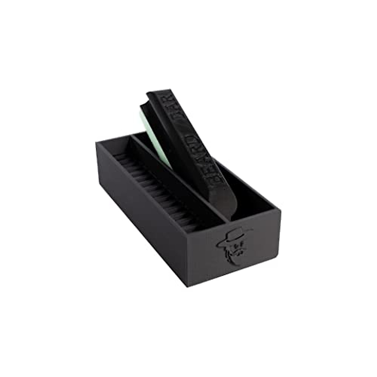 Mat's Beard Bar® & Holder Set - 1 Original sized Beard Bar and 1 Beard Bar® Holder - Clean Up Beard Trimmings from Sinks and Countertops After Shaving - Best Gifts For Men - Made in USA