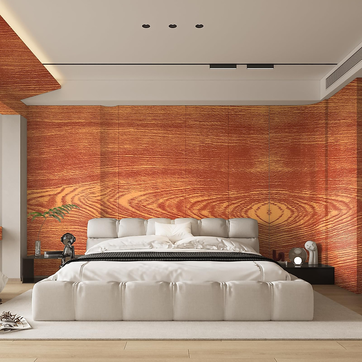 HATOKU 17.7" x 196" Brown Wood Peel and Stick Wallpaper, Contact Paper for Cabinets PVC Self Adhesive Wallpaper for Desk Drawer Shelf Liner