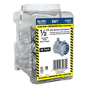 SIGMA ENGINEERED SOLUTIONS ProConnex TC-501 EMT Set Screw Connector 1/2" 50-Pack