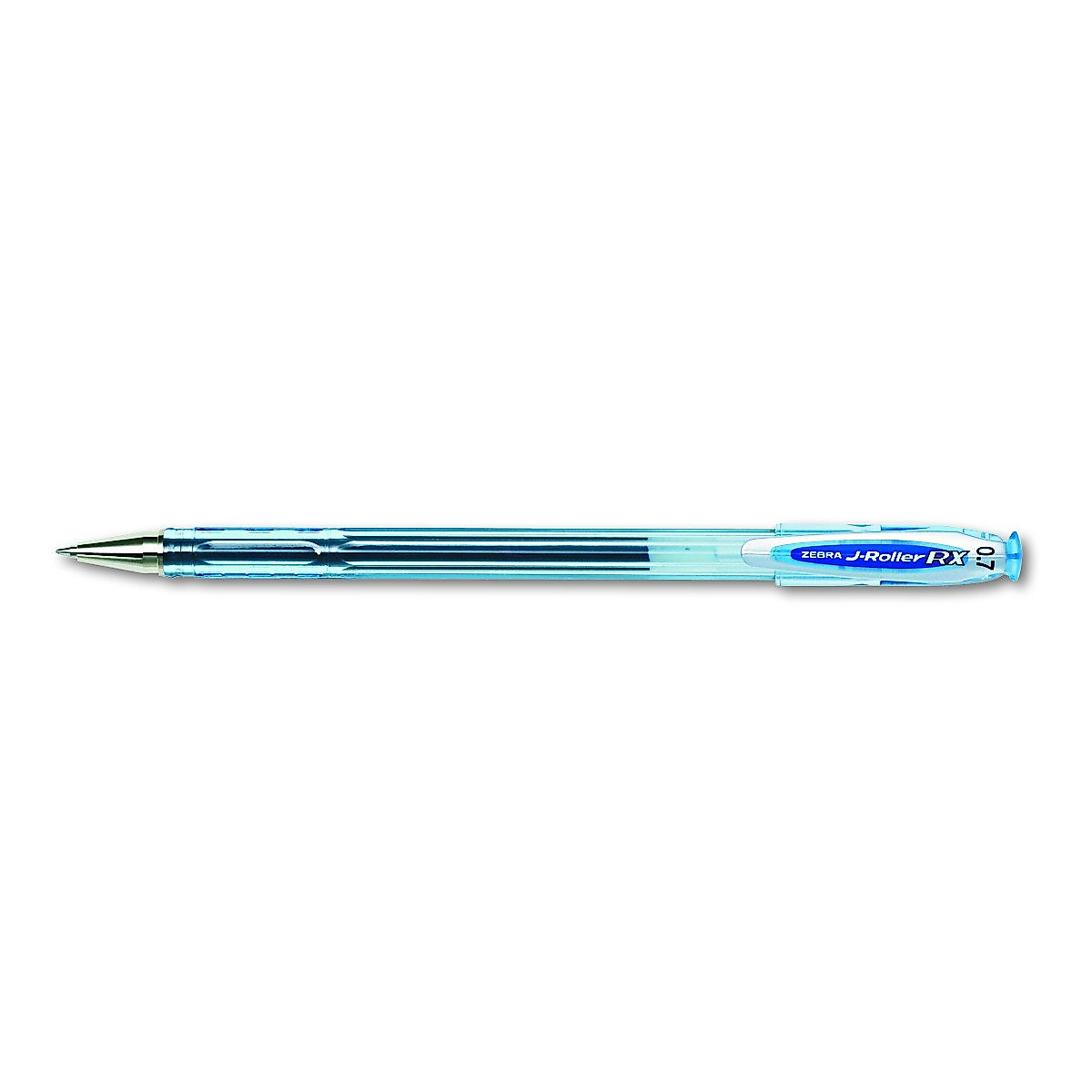 ZEBRA 43120 J-Roller Gel Stick Roller Ball Pen, Blue Ink, Med Pt 0.7 mm, Box of 12