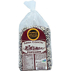 Amish Country Popcorn | 2 lbs Bag | Purple Popcorn Kernels | Old Fashioned, Non-GMO and Gluten Free (Purple - 2 lbs Bag)