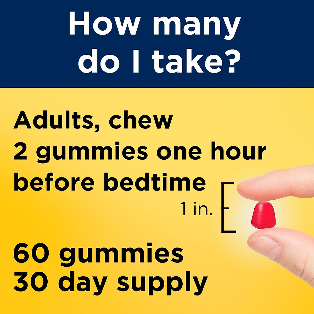 Nature Made Melatonin 10mg per serving Gummies, Maximum Strength Dosage, 100% Drug Free Sleep Aid for Adults, 60 Melatonin Gummies, 30 Day Supply