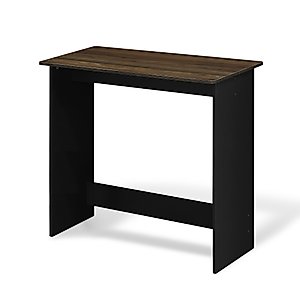 FURINNO Simplistic Study Table, Columbia Walnut