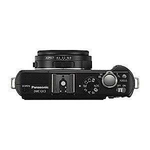 Panasonic DMC-LX3 10.1MP Digital Camera with 24mm Wide Angle MEGA Optical Image Stabilized Zoom (Black)