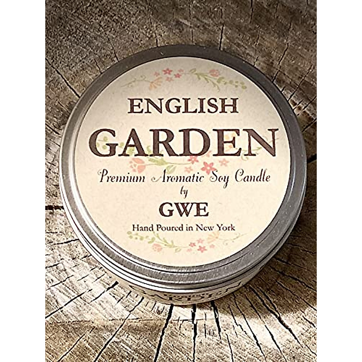 English Garden - Floral Aromatherapy Soy Candle for Stress Relief, Relaxation, Anxiety, Comfort & Sleep- Mixed Scents of Lilac, Rose & Jasmine-Soy Wax Infused w/Natural Oils, Made in The U.S.A.
