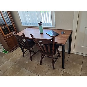 Modern 48 Inch Computer Desk for Home Office - Sleek and Sturdy, Ideal for Work and Study, Multi-Purpose Table for Writing, Dining, and Workstation, Suitable for Office and Home Office Use