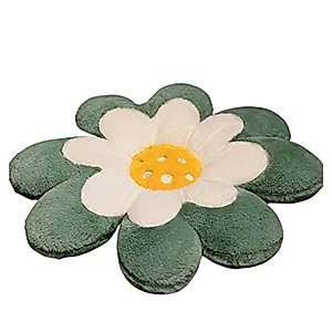 Baiyuruodie Flower Pillow Cute Pillow Cushion Office Home Pillow Best Gift (40cm, Green)