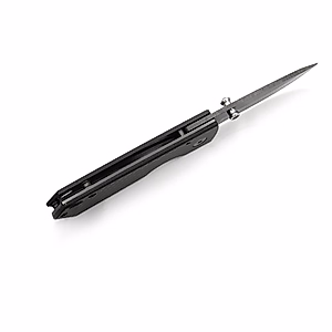 Cool Hand 5.2'' Carbon Fiber Folding Knife, 2'' Polished Black Mirror Ceramic Blade, EDC Foldable Pocket Knife, Liner Lock, 1.5 OZ Light Wight, Ambi Thumb Stud