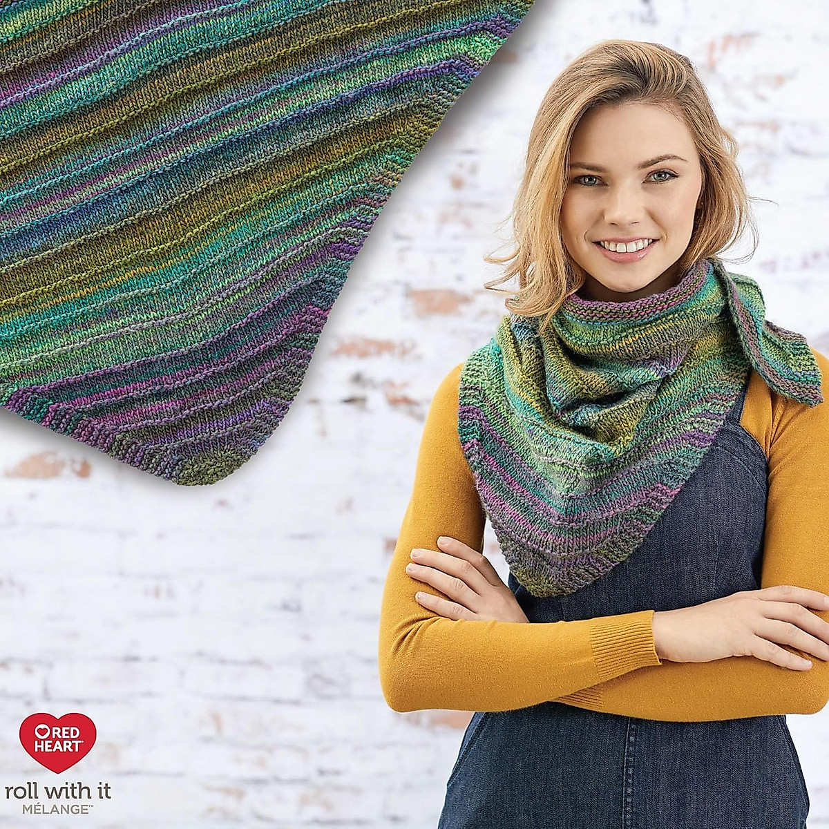 Red Heart Roll with it Melange Theater