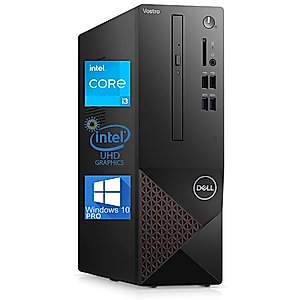 Dell Vostro 3681 Small Form Factor Desktop - Intel Core i3-10100 Upto 4.3 GHz, 16GB RAM, 256GB M.2 NVMe SSD, Intel UHD Graphics 630 4K Support, HDMI, VGA, Wi-Fi, Bluetooth - Windows 10 Pro (Renewed)