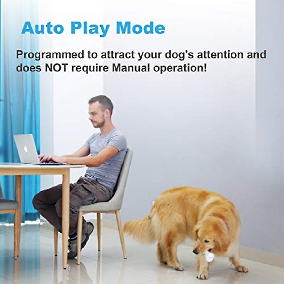 Wickedbone Smart Bone, Automatic & Interactive Toy for Dog, Puppy and Cat, App Control, Safe & Durable, Keep Your Pets Entertained All Day