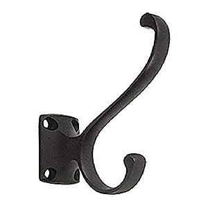 Deltana CAHH35U10B Solid Brass Heavy Duty Coat and Hat Hook