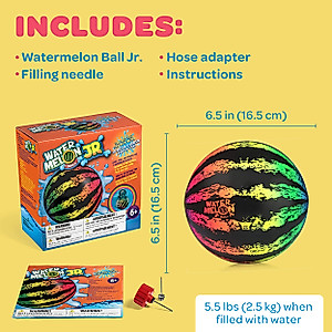 Watermelon Ball The Original Pool Toys for Kids Ages 8-12 - 6.5 inch Pool Ball for Teens, Adults, Family - Pool Games, Pool Toys, Fun Swimming Pool Games, Water Football, Diving and Beach Ball Play