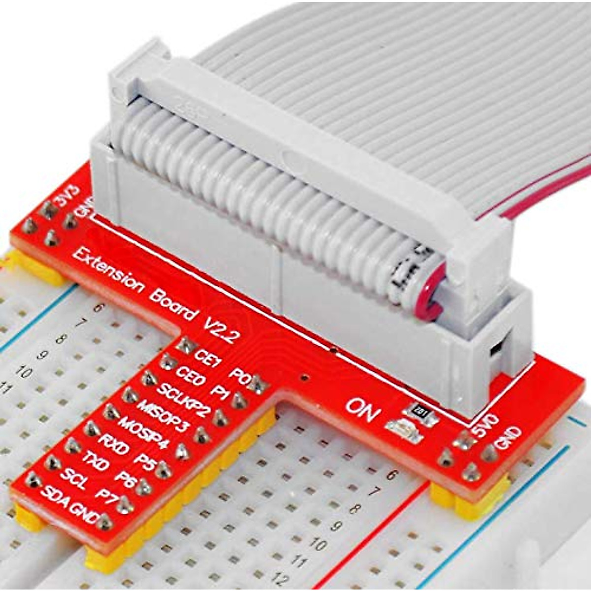 Treedix GPIO Breakout Expansion Kit Compatible with Raspberry Pi, T-Type Expansion Board, 26 Pin Male - Female - Male Extension Cable