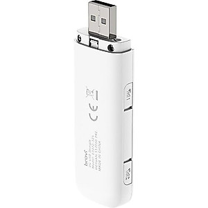 HUAWEI E3372-325 LTE/4G 150 Mbps, Low Cost USB Mobile Broadband Dongle, Unlocked to Any Network (White)