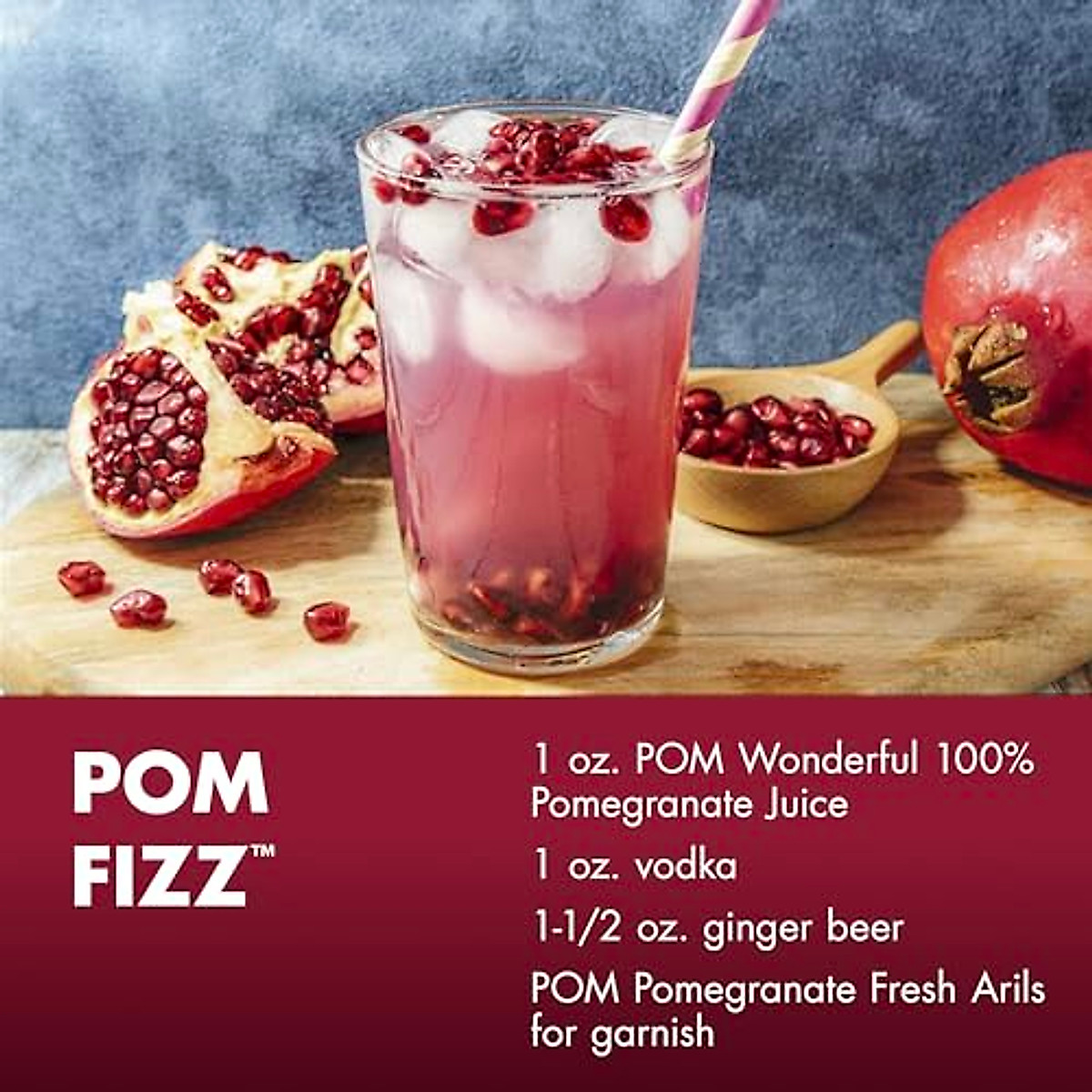 POM Wonderful, 100% Pomegranate Juice, 16 Fl Oz Bottle (Pack of 6)