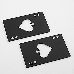 QLL 6 Pack Bottle Opener, Stainless Steel Credit Card Size Casino Bottle Opener