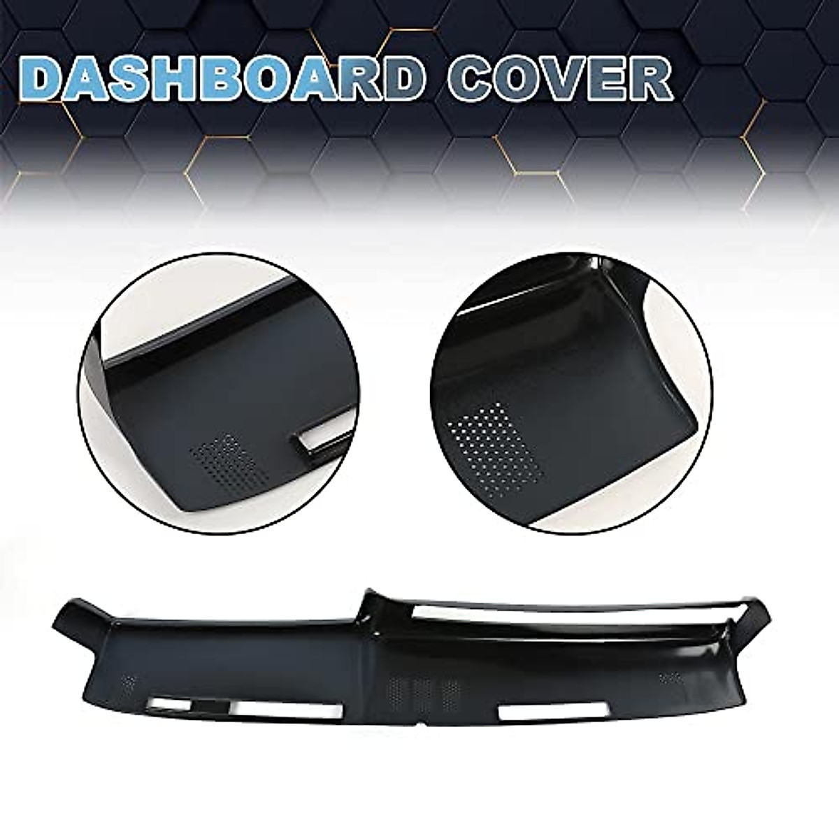 PIT66 Dash Cover Compatible with 1981-1991 GMC Chevy Trucks Dashboard Cover Dark Blue