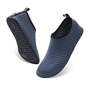 Water Shoes Beach Swim Surf Shoes for Women Men Sport Accessories Pool Camping Beach shoes (Grey, adult, women, numeric_5_point_5, numeric_range, us_footwear_size_system, numeric_6_point_5, medium)