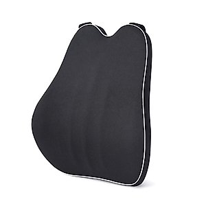 Car Lumbar Support Back Cushion Memory Foam with Back Pain Relief for 200 300 Pacifica DS DS3/CABRIO DS4/crossback DS5 1PCS Black