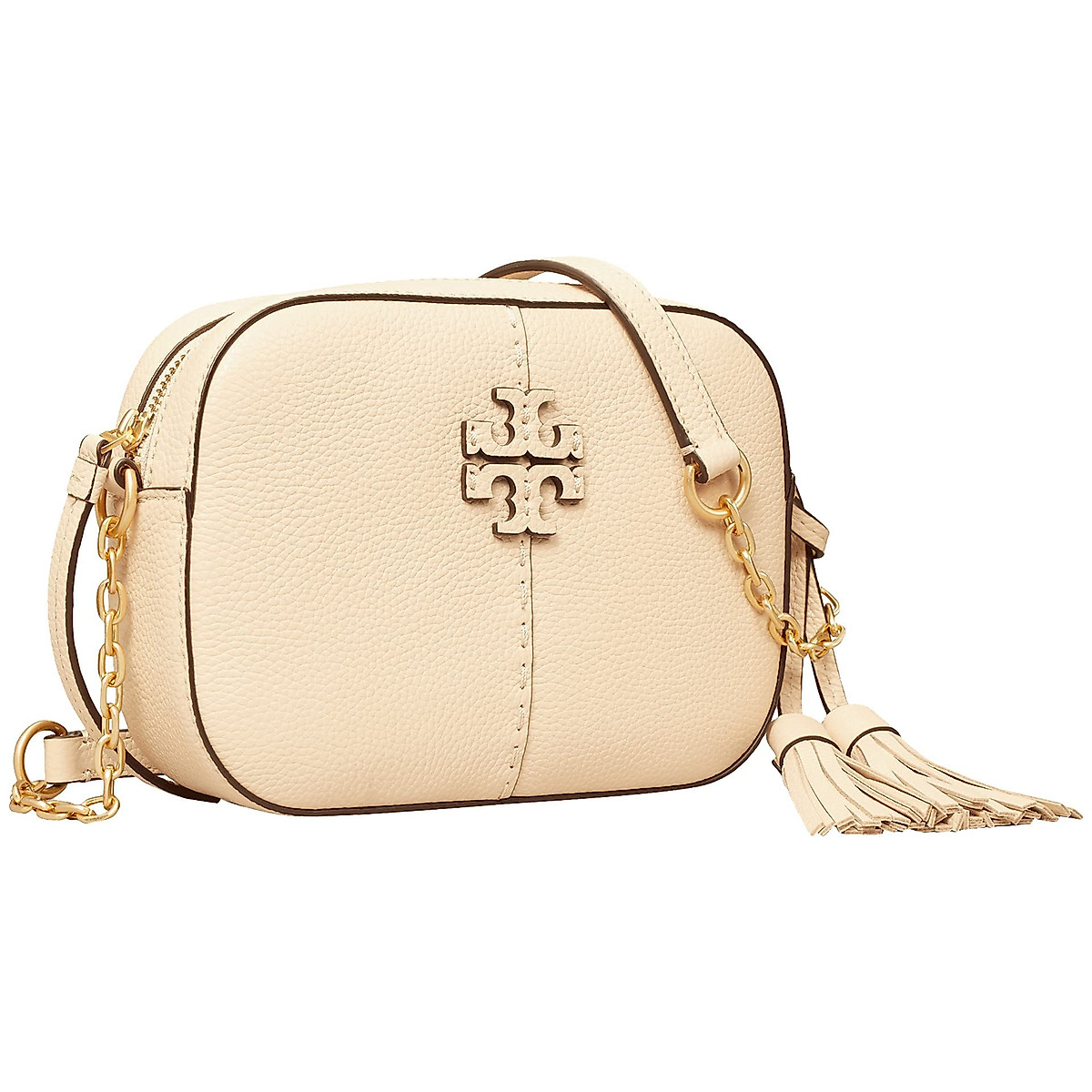 Tory Burch Women's Mcgraw Camera Bag, Brie, Off White, One Size
