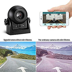 Wireless Backup Dash Cam, MHCABSR WiFi Reversing Camera Work with Phone IP68 Waterproof IR Night Vision Wide Angle Magnetic Rear View Parking Camera for Trailers Trucks RVs…