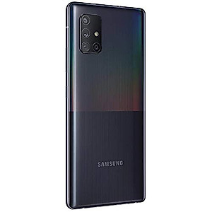 Samsung Galaxy A71 5G (128GB, 6GB) 6.7" AMOLED+, Snapdragon 765G, 4500mAh Battery, Global 5G Volte GSM AT&T Unlocked (T-Mobile, Metro, Straight Talk) US Warranty A716U (Prism Cube Black)