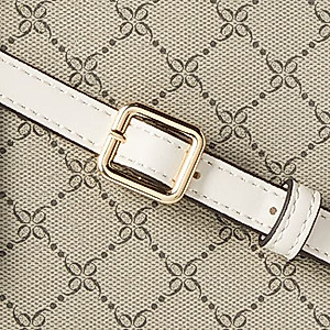 NINE WEST Geneva Jet Set Satchel, Beige Logo/Milk