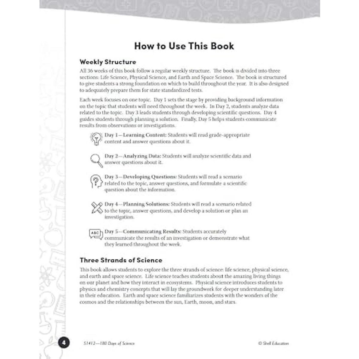 180 Days™: Science, Earth and Space Science for 6th Grade Practice Workbook for Classroom and Home, Cool and Fun Practice Created by Teachers (180 Days of Practice)