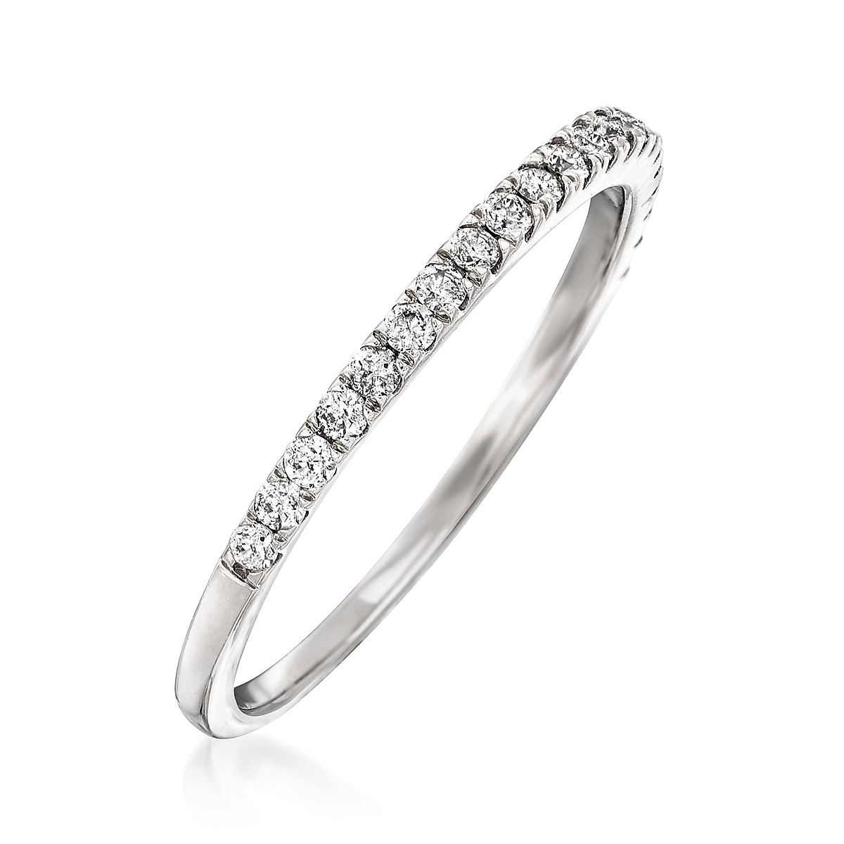 Ross-Simons 0.25 ct. t.w. Diamond Ring in 14kt White Gold. Size 10