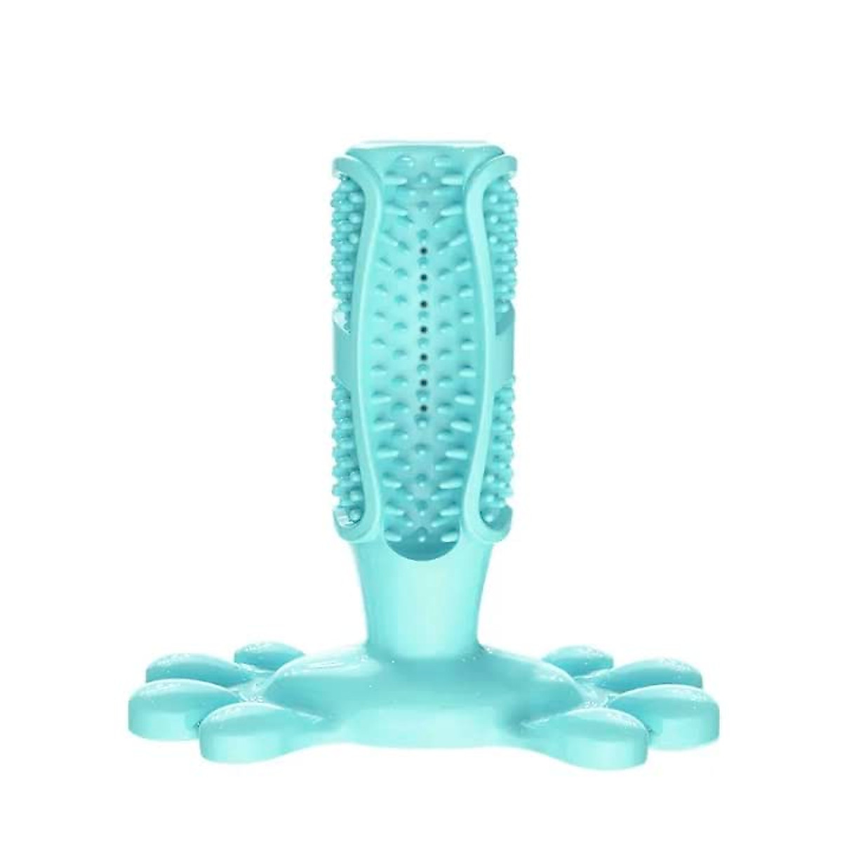 Aggressive Chewer Toothbrush Brushing Stick Dental Bully Breed Dog Toy (Lake Blue)