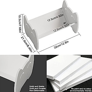 Hggzeg Kids Bookcase Small Desktop Children Bookshelf Storage Display Rack, White Book Organizer for Kids Room (White)