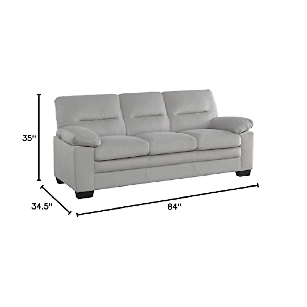 Lexicon Dawson Living Room Sofa, Gray