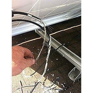 Squirrel Guard 8" Kit. 100 ft. PVC Coated Galvanized Steel Roll with 100 Aluminum Fasteners