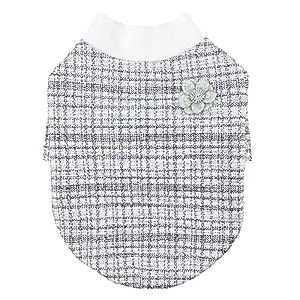 MESHEEN Elegant Premium Dog Shirt for Puppy and Cat Made of Soft Breathable Stretch Customized Fabric, Dog Clothes Use Mid Collar Short Sleeve Design Make Your Pet More Cute and Fashion