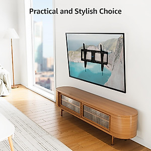 MOUNTUP UL Listed TV Wall Mount, Tilting TV Mount Bracket for Most 37-75 Inch Flat Screen/Curved TV Low Profile Wall Mount Saving Space Max VESA 600x400mm Hold up to 99 lbs Fit 16" 18" 24" Stud MU0008