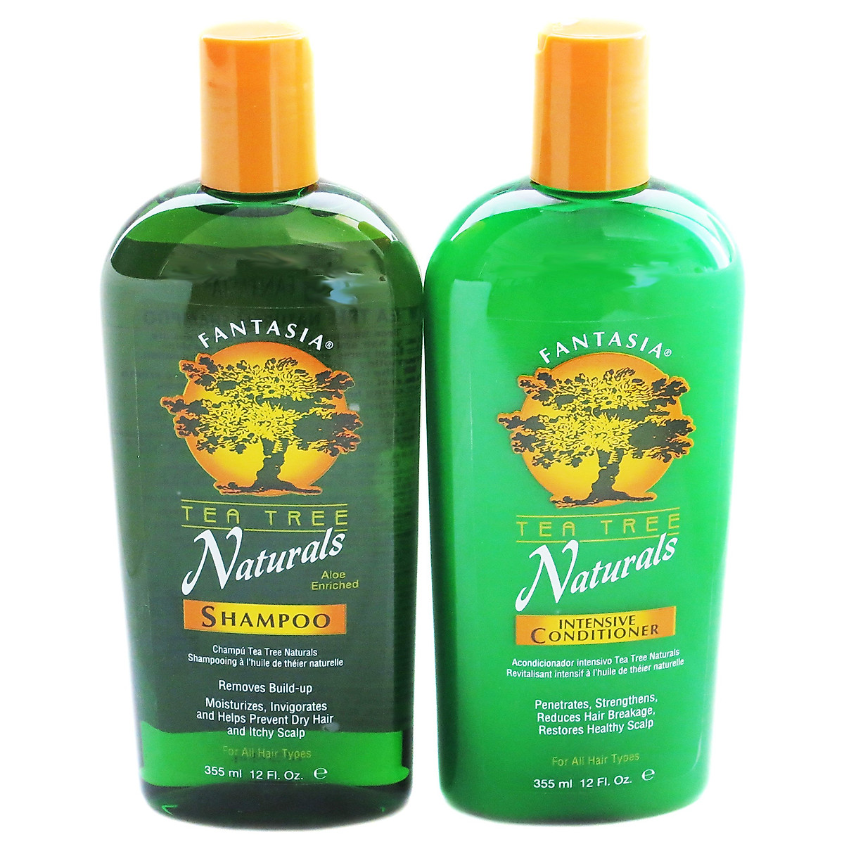 Fantasia IC Tea Tree Naturals Shampoo and Conditioner 12 Ounces Each