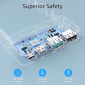 HenHot Portable Charger - 20W USB C Power Bank 15000mAh Fast Charging LCD Display 4 Ports External Battery Pack Portable Phone Charger for iPhone 14/13/12 Pro Max, Galaxy S22/S21, Google iPad Tablet