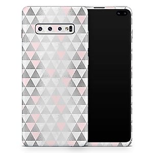 DesignSkinz Karamfila Silver & Pink Marble V13 Protective Vinyl Decal Wrap Skin Cover Compatible with The Samsung Galaxy S20 (Screen Trim & Back Glass Skin)
