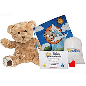 Make Your Own Stuffed Animal 16" "Twist Bear No Sew - Kit with Cute Backpack!