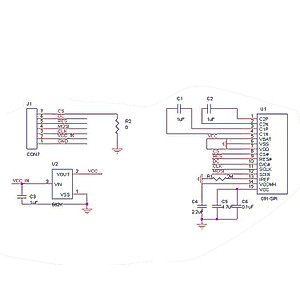 Hailege 0.91" SSD1306 SPI OLED LCD Display 128x32 3.3V/5V for AVR PIC STM32 Arduino